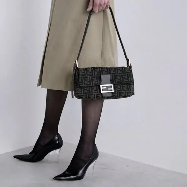 Fendi Baguette® 26424 Ff Zucca Jacquard Fabric Bag